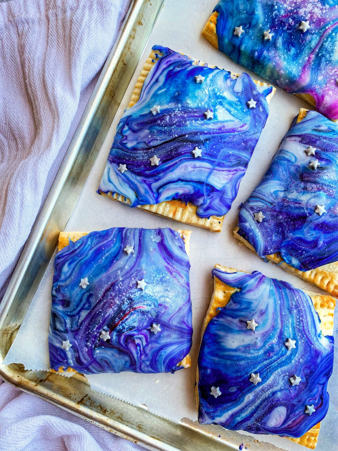 Homemade Pop Tarts w/Blueberry Filling & Galaxy Icing ...