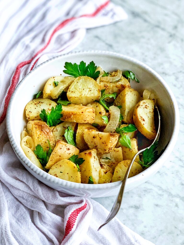 Mustard Roasted Potatoes – Michellesipsandsavors